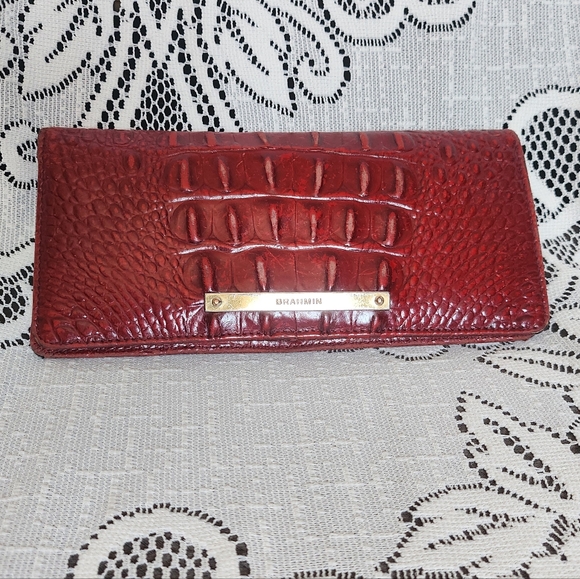 Brahmin | Bags | Brahmin Red Alligator Skin Wallet | Poshmark